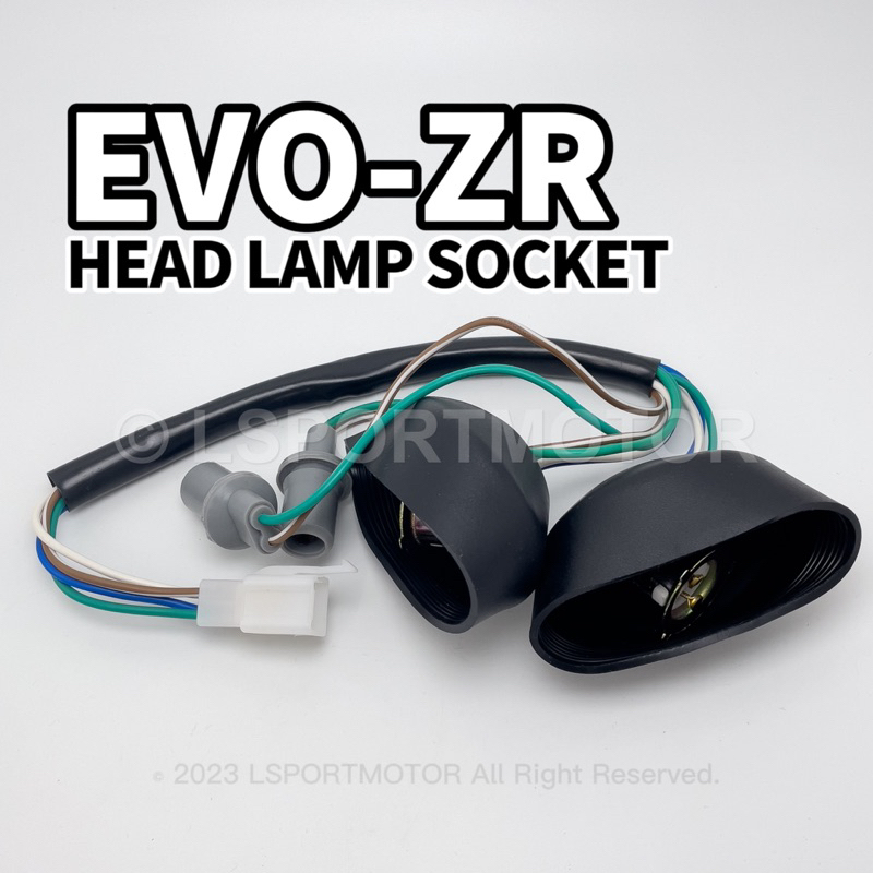 DEMAK EVO-ZR HEAD LAMP SOCKET FRONT DEPAN LAMPU KEPALA SOCKET WIRE WIRING EVOZR 110 EVOZR110 EVO ...