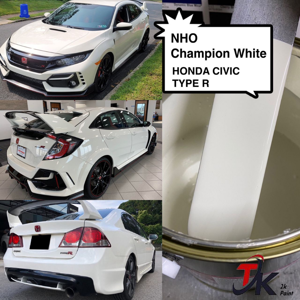 NHO Champion White - HONDA CIVIC TYPE R - 2K PAINT/FAST DRY/CAR PAINT ...