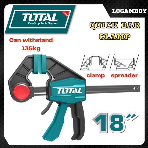 TOTAL QUICK BAR CLAMP G F CLAMPS SPREADER HEAVY DUTY 18'' 450MM QUICK ...