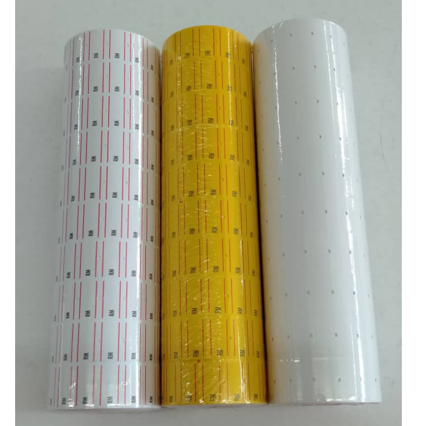 Price Label Tag Rm Sticker 5500 (10pcs/pack) White RM / Yellow RM ...