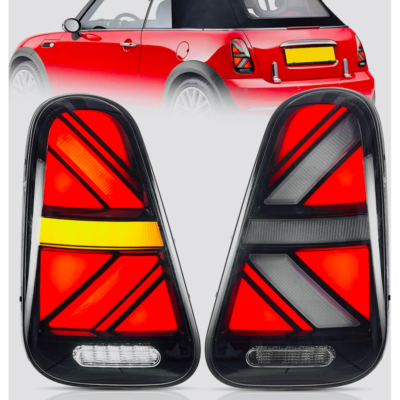 Mini Cooper R50 R52 R53 union jack V2 LED Tail Lamp Light 2001 2002 ...