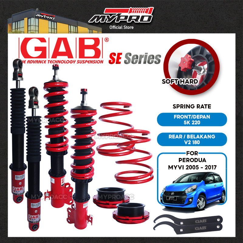GAB SE Series Adjustable Absorber /Suspension HighLow Soft Hard ...