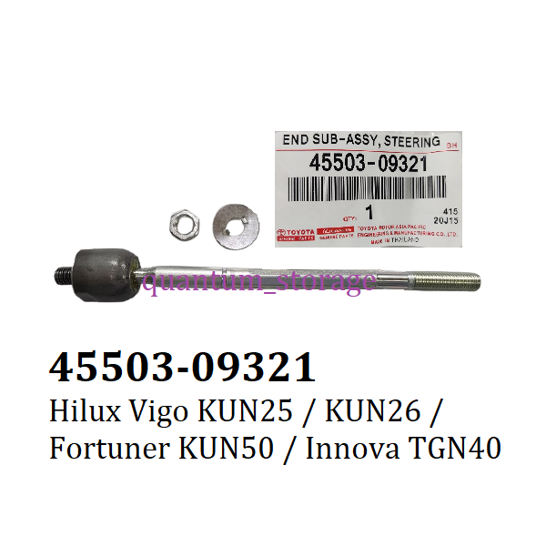 Toyota Steering Rack End 45503-09321 Hilux Vigo KUN25 KUN26 Fortuner ...