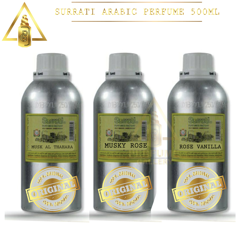 SURRATI 100% ORIGINAL 500ML PERFUME BY SAUDI ARABIA/MUSKY ROSE/GOLDEN ...