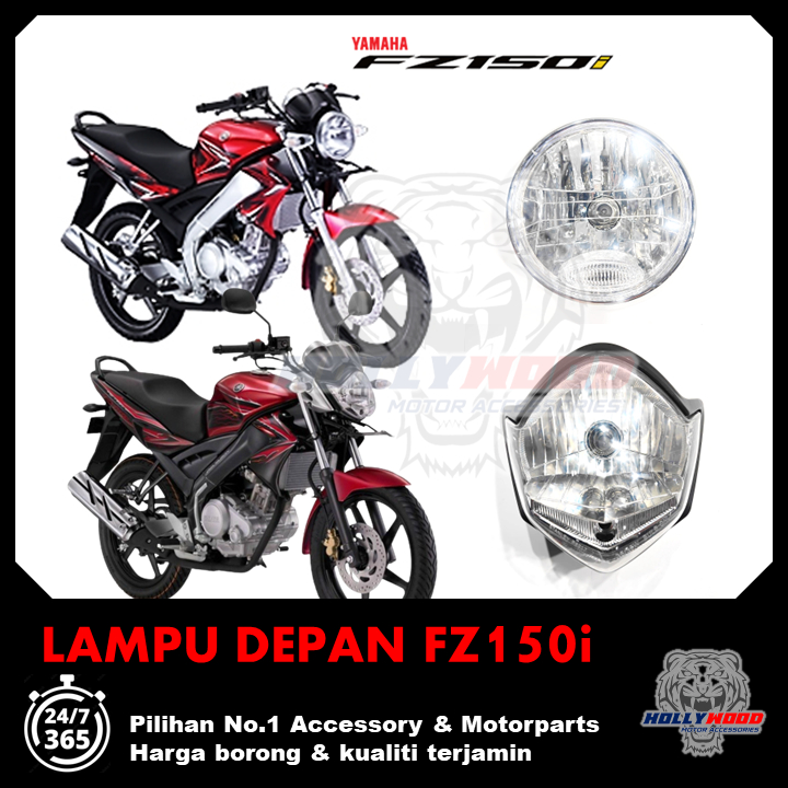 YAMAHA FZ150 FZ150i LAMPU DEPAN BULAT DIAMOND SIAP MENTOL FZ HEADLAMP ...