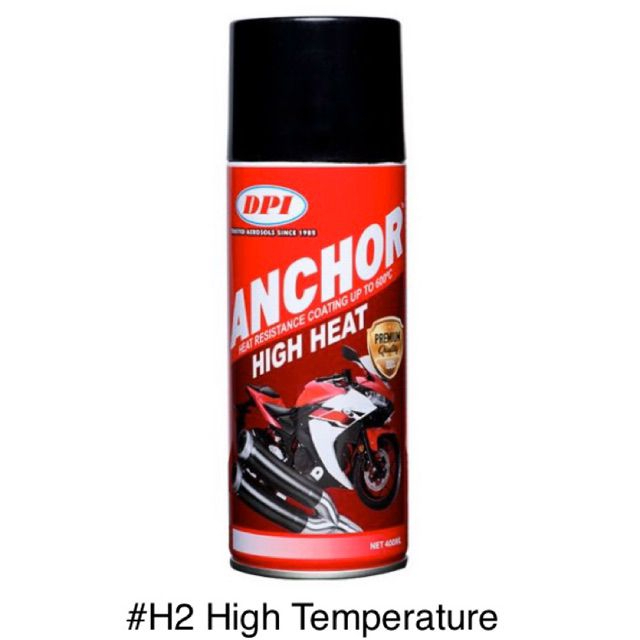 HI TEMP MATT BLACK HITAM MATTE MATI HIGH TEMPERATURE 600 H2 A1H ANCHOR ...