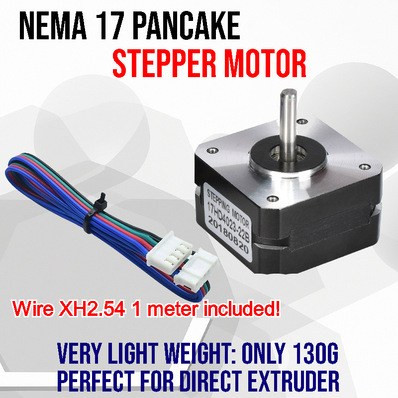 Pancake Stepper Motor NEMA17 for 3D Printer Extruder | Shopee Malaysia