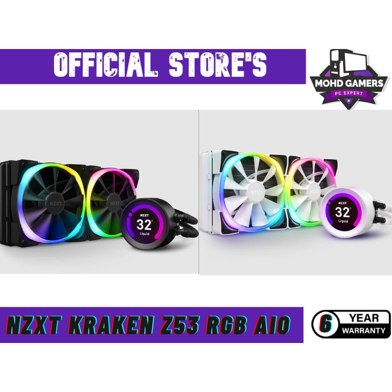 NZXT Kraken Z53 73.11 CFM Liquid CPU Cooler | Shopee Malaysia
