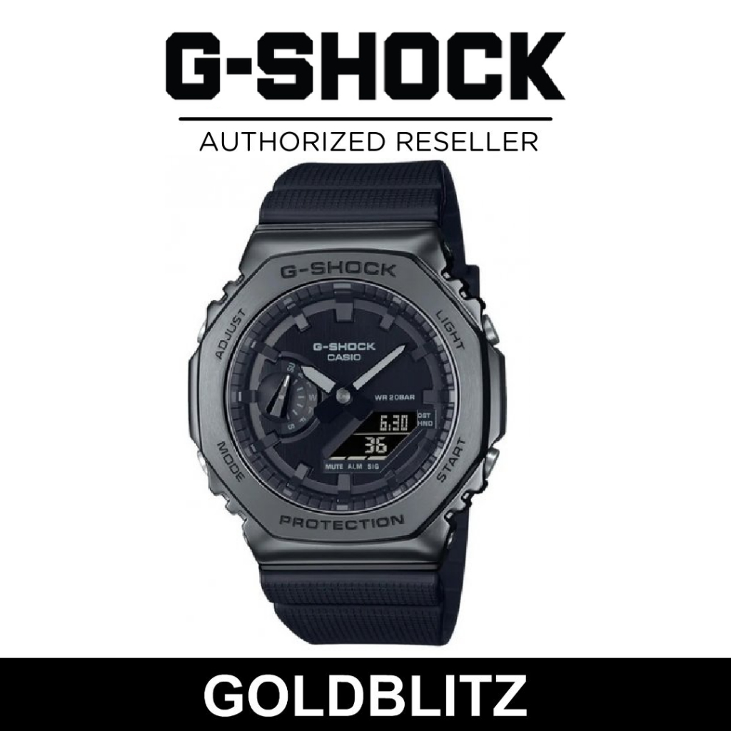 Casio G-Shock GM-2100BB-1A Blackout Metal Covered GM2100BB-1A | Shopee ...