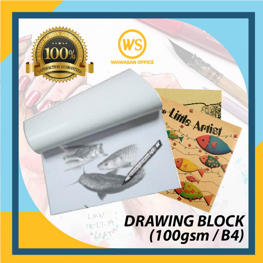 Drawing Block / Drawing Paper / Drawing Book / Buku Lukisan / Kertas ...