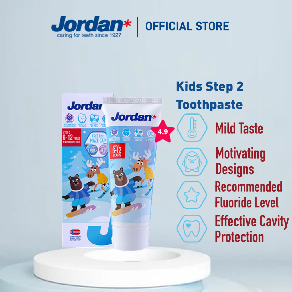 Jordan Kids Toothpaste Step 2 (75g) | Shopee Malaysia