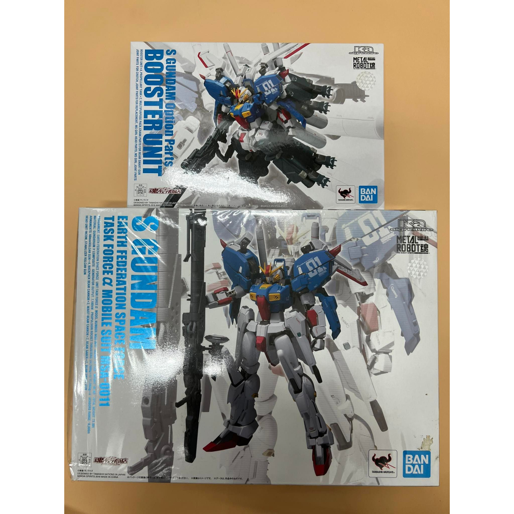 Bandai Metal Robot Spirits Ka.Signature Side MS S Gundam Diecast Chogokin + Option Part Booster ...
