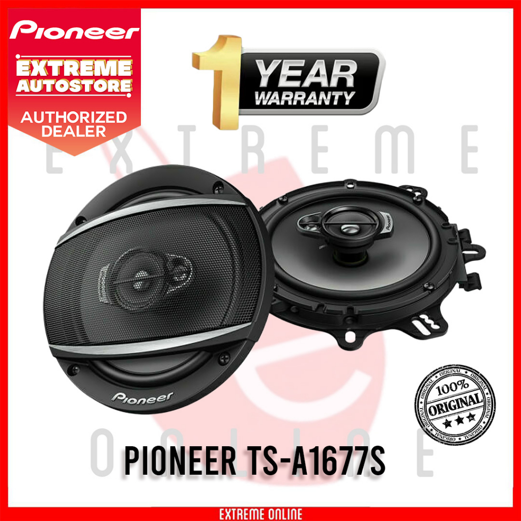 Pioneer TS-A1677S 6.5 inch 3Way Coaxial Speaker *100%Original* | Shopee Malaysia