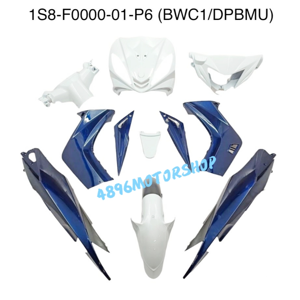 100% ORIGINAL HLY YAMAHA LC135 V1 1S8-F0000-01-P6 COVER SET COVERSET ...