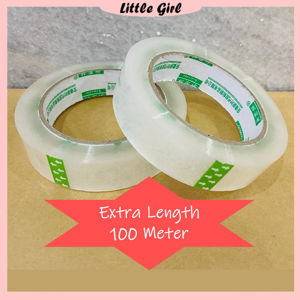 Transparent Clear OPP Tape 24mm x 100 Meter│Cellotape Cellophane Tape ...