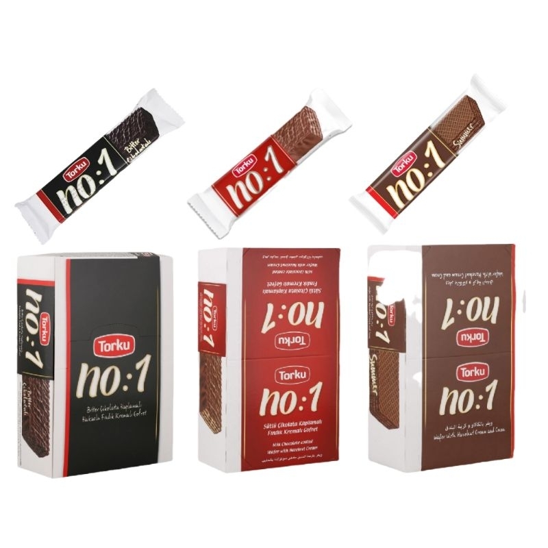 [TKM] (Turkey Chocolate) Torku No.1 Chocolate Wafer Bar -24 Bar x 35g ...