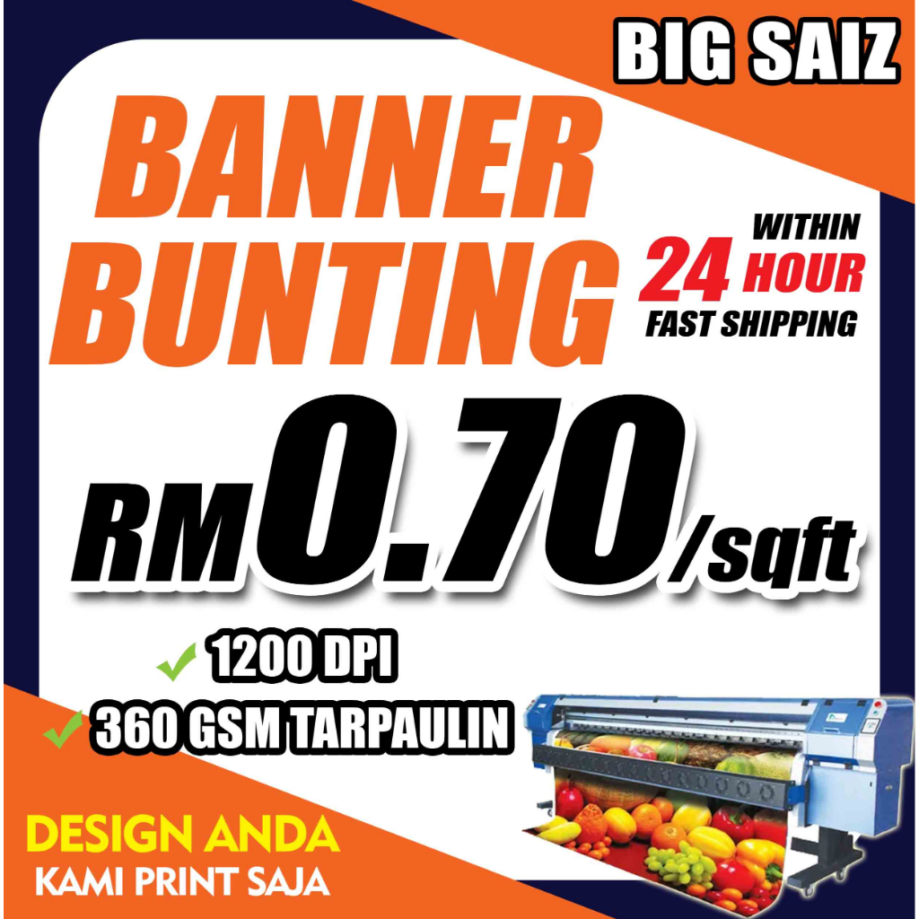 BANNER / BUNTING / BACKDROP PRINTING MURAH & HARGA KILANG MURAH..MURAH ...