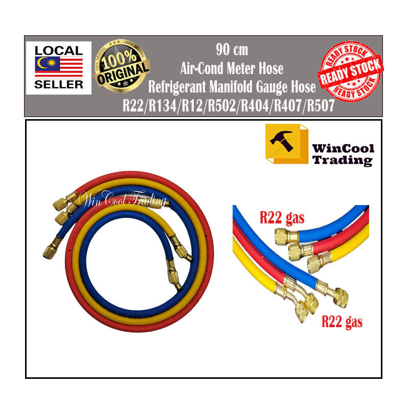 R134/R22/R410 checking gas hose fridge check pressure psi compressor ...