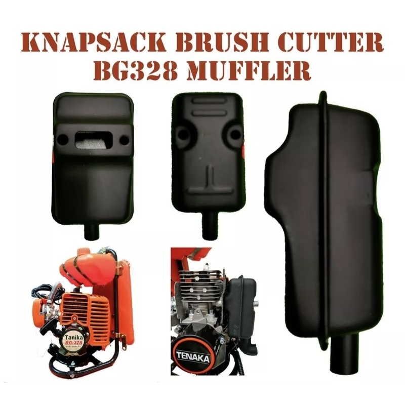 (Ready Stock) Brush Cutter Bg328 Muffler Exhaust Mesin Rumput Tanika328 ...