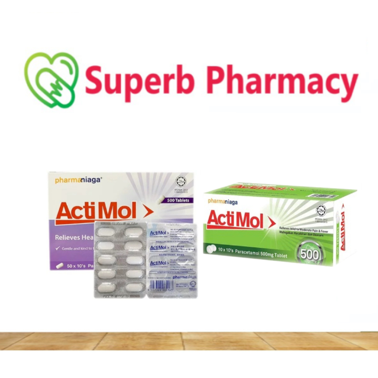ACTIMOL PARACETAMOL 500MG / 650MG (10'Tab) | Shopee Malaysia