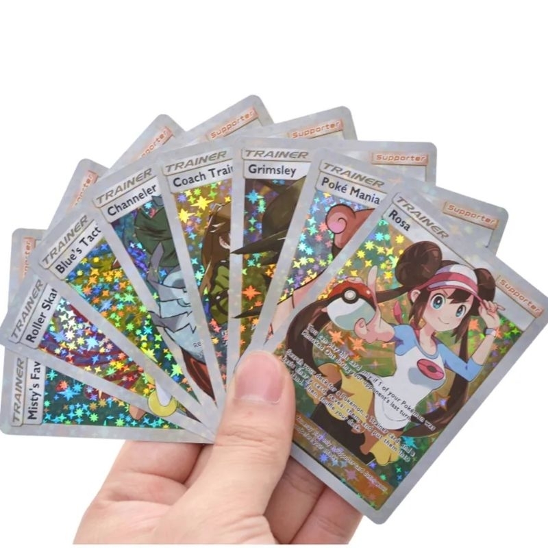 Pokemon rosa lillie iono marnie trainer limited cards gred SS+ trainer ...