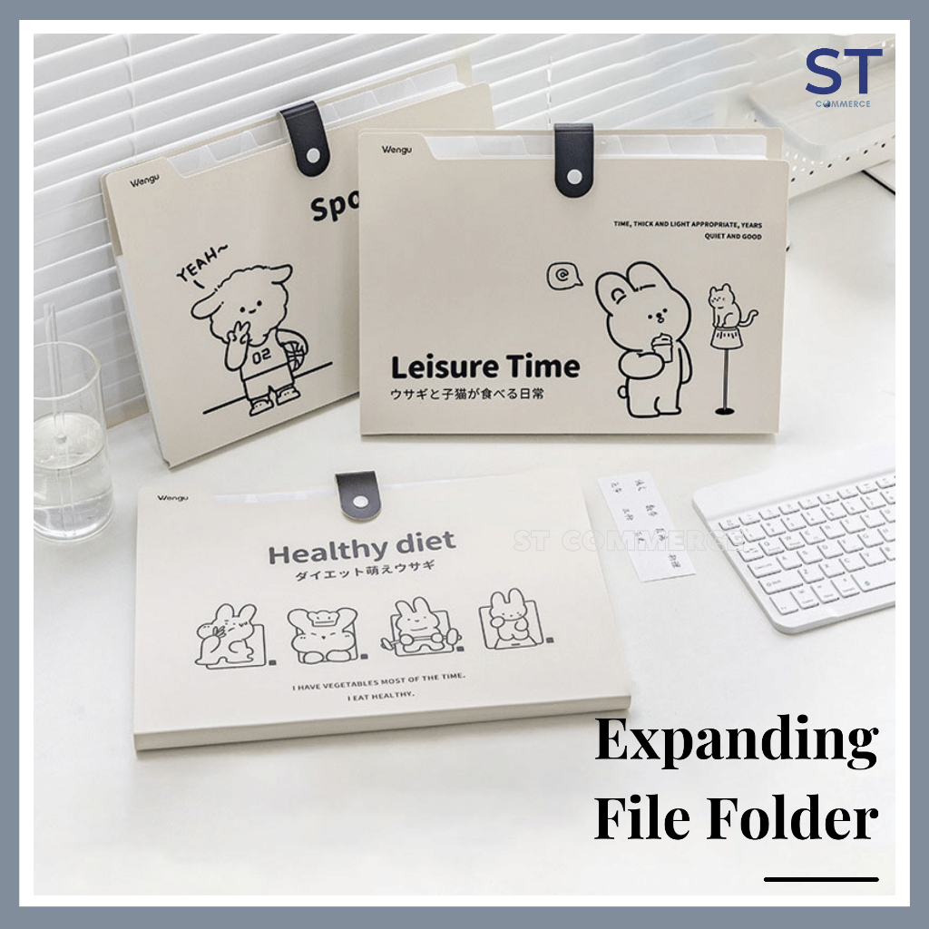 Japanese Style Office Paper File Organizer Folder Index Divider File ...