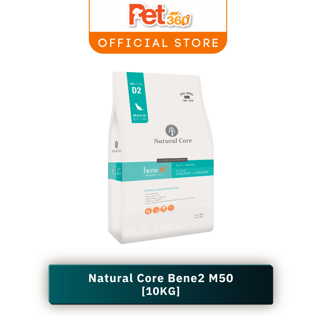 Natural Core Bene 2 Dry Dog Food - Chicken/Salmon (10kg) | Shopee Malaysia