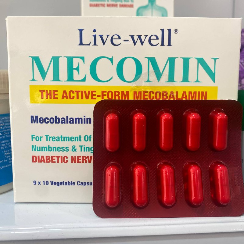 Ubat Pil Sakit Saraf Urat/ Kebas Mecomin Vitamin B12 10biji | Shopee ...