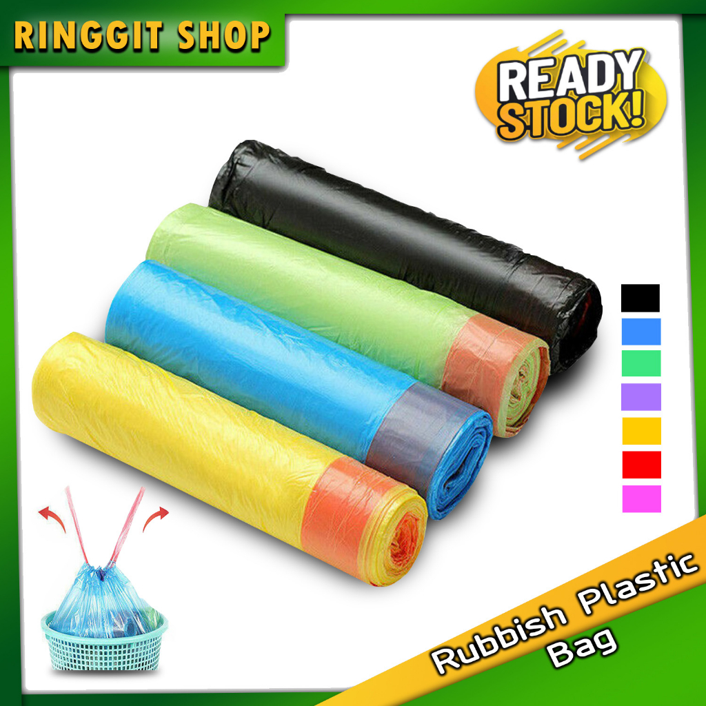 Ringgit Shop Garbage Rubbish Plastic Bag comes with string (Plastik ...