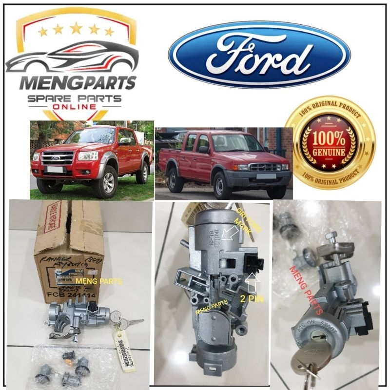 ORIGINAL FORD RANGER WL 1999Y-2007Y CYLINDER KEY SET ,KUNCI SET ...