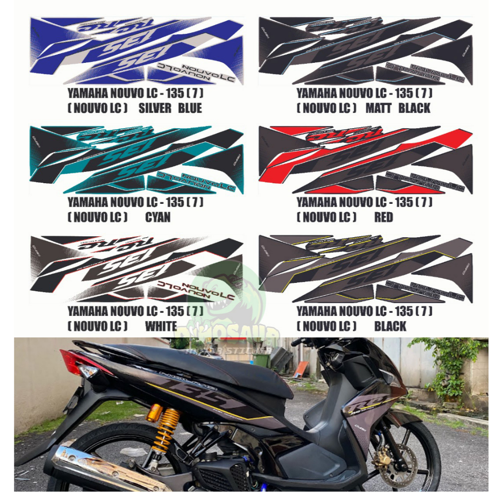 Yamaha Nouvo LC135 exciter 2020 Sticker Gred A | Shopee Malaysia