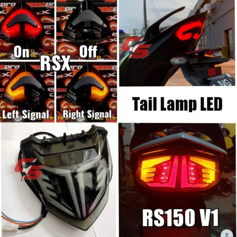 RS150 V1 / RSX150 RSX TST LED TAIL LAMP with Signal DYNOPRO VISS ...
