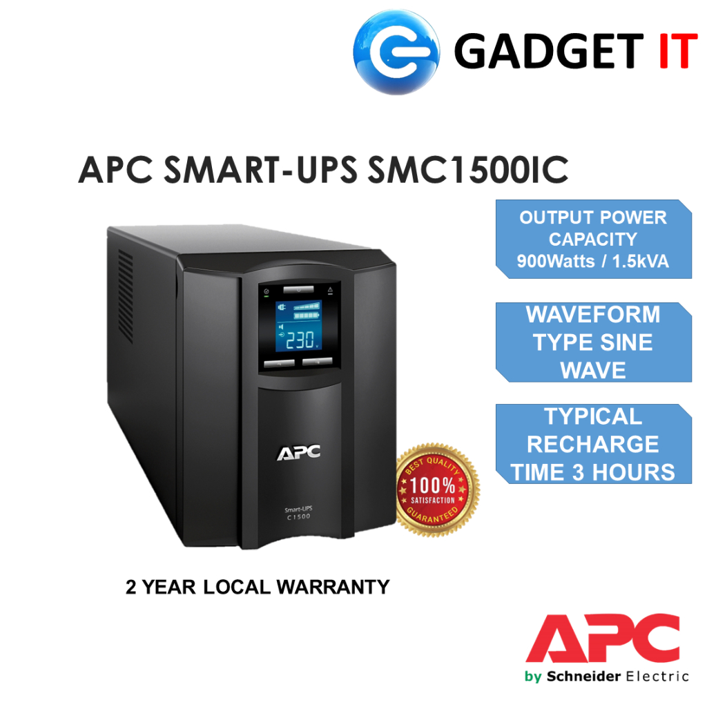 APC SMART-UPS C LCD SMC1500I / SMC1500IC LINE INTERACTIVE 230V AVR UPS BATTERY BACKPACK (UPS-APC ...