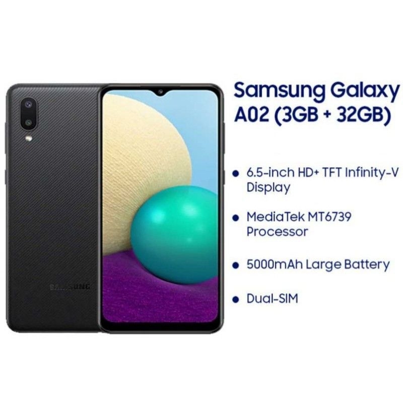 Samsung Galaxy A02 (Black) | Shopee Malaysia
