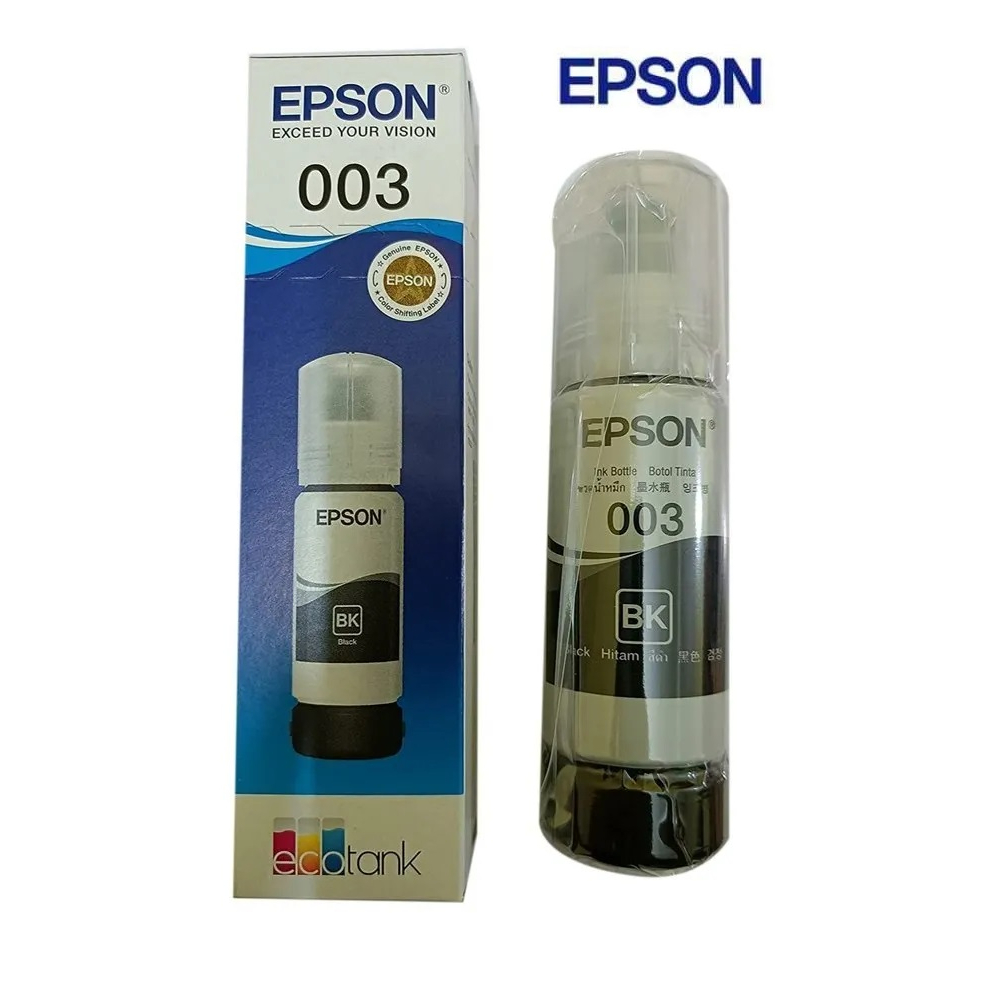 EPSON 003 T003 ORIGINAL REFIL INK BLACK CYAN MAGENTA YELLOW FOR PRINTER ...