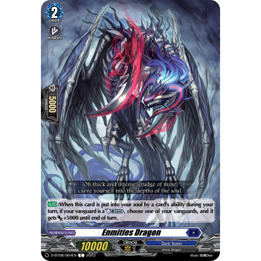 Cardfight Vanguard D-BT08/064EN Enmities Dragon Dark States C (English ...