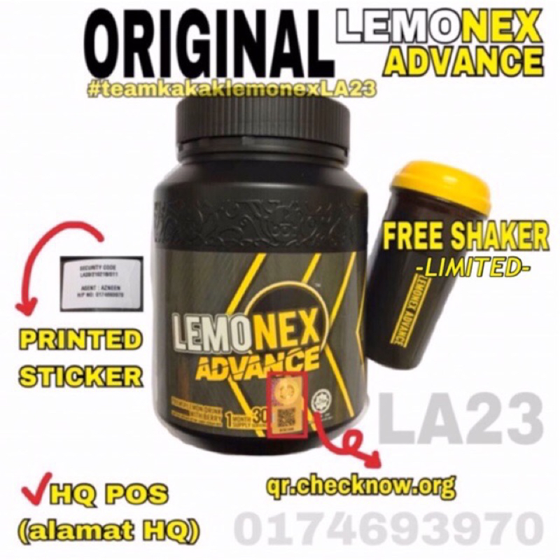 LEMONEX ADVANCE ORIGINAL DIRECT HQ KURUS DETOX | Shopee Malaysia