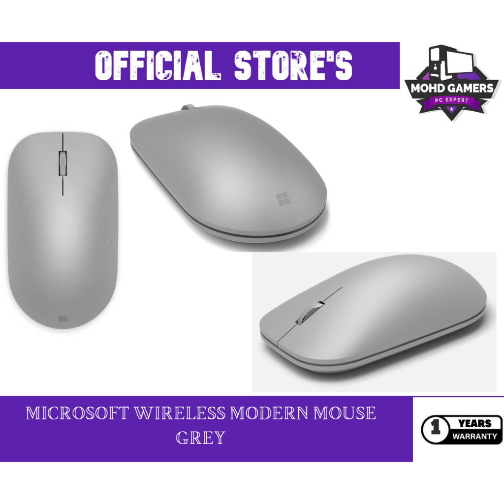 MICROSOFT WIRELESS MODERN MOUSE GREY | Shopee Malaysia