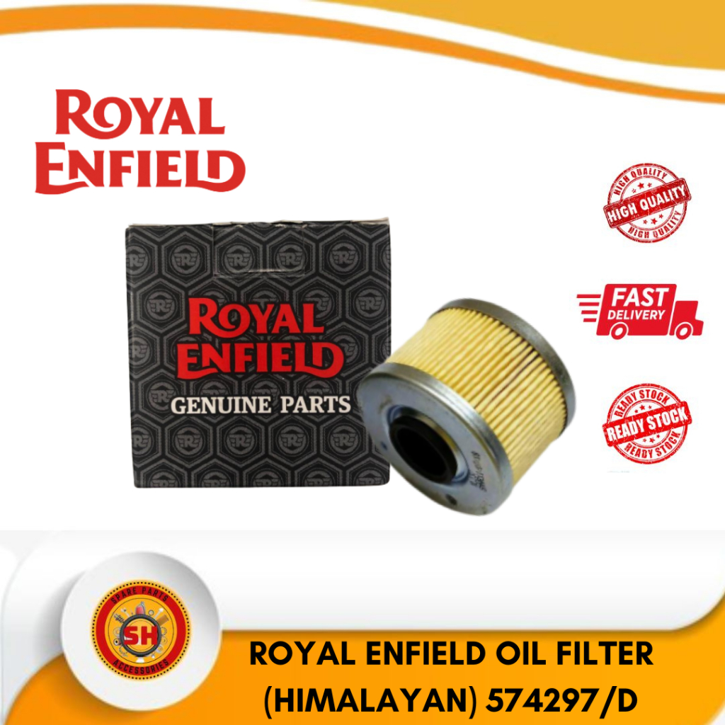 Oil Filter Royal Enfield Himalayan 574297D Oil Filter (READY STOCK) 100 ...