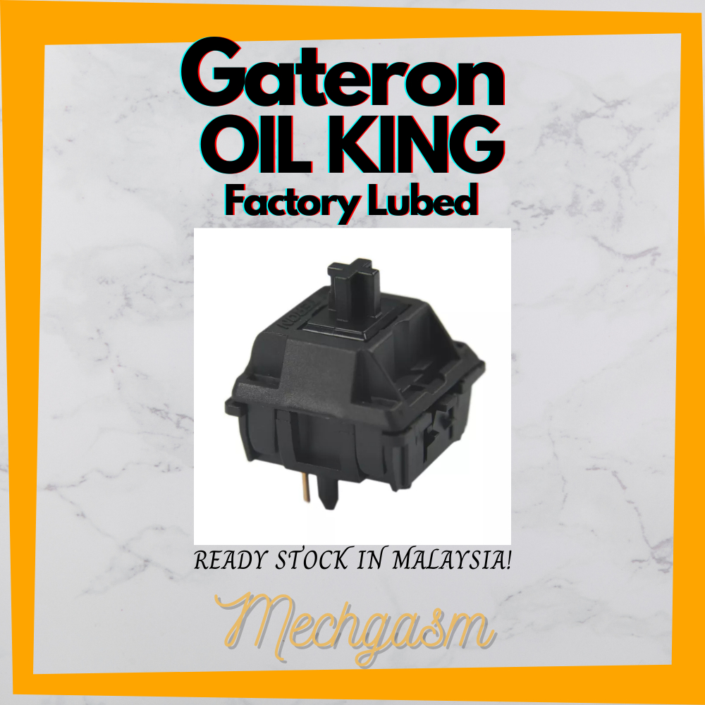 Gateron Oil King POM *Factory Lubed* SMD 5pin Mechanical Keyboard ...