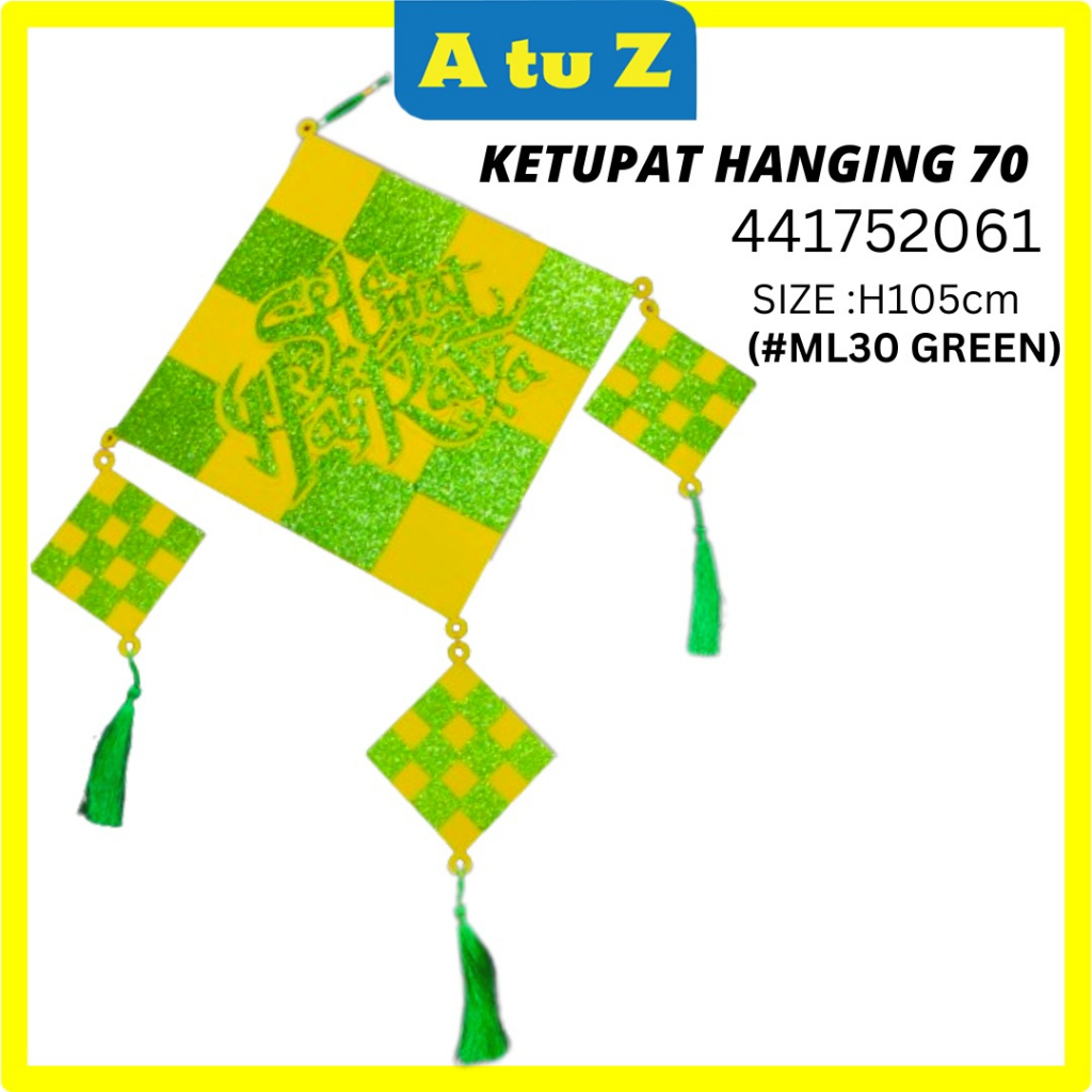 AtuZ Hari Raya AidilfitriI Felt Hanging Deco Ketupat Bintang Bulan ...