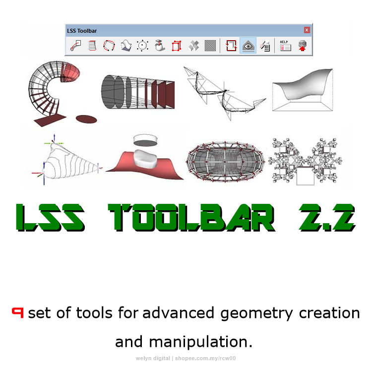 Sketchup Plugins Tutorial 2024 Lss Toolbar 9 Set Of Tools For Advanced Geometry Creation