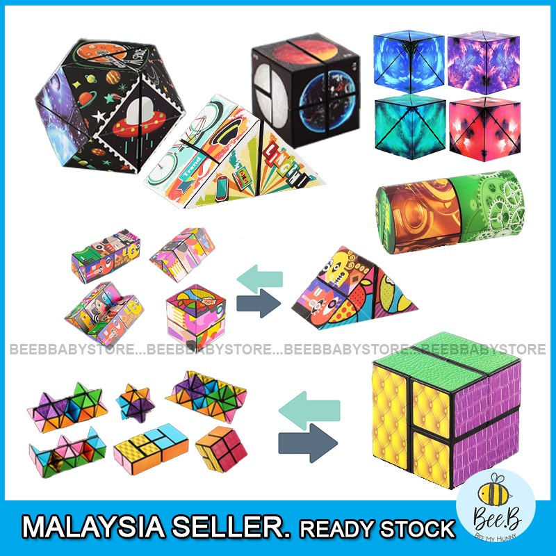 Three-Dimensional Magic Cube Magnetic Cube Geometric Cube Deformation ...
