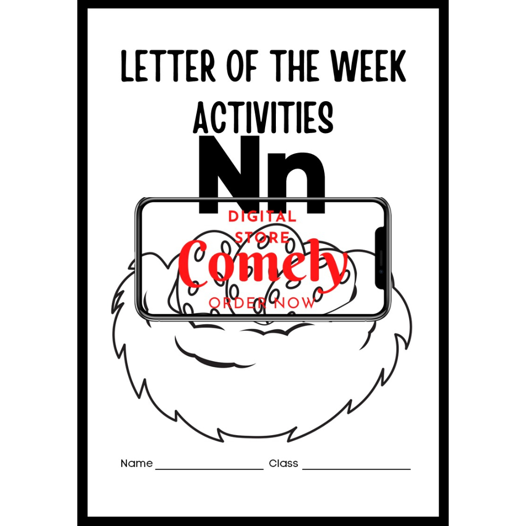 PRESCHOOL WORKSHEET [EDITABLE] Alphabet Activity Pages Letter Nn ...