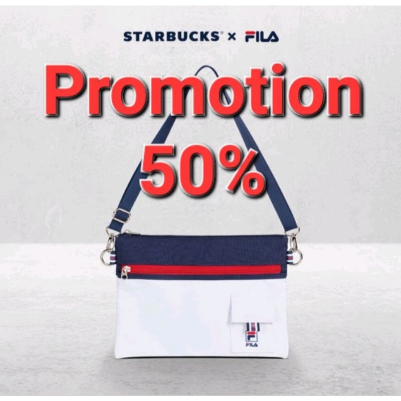Starbucks + FILA Limited Edition Carry All Bag / Sport ID Tag / Lanyard ...