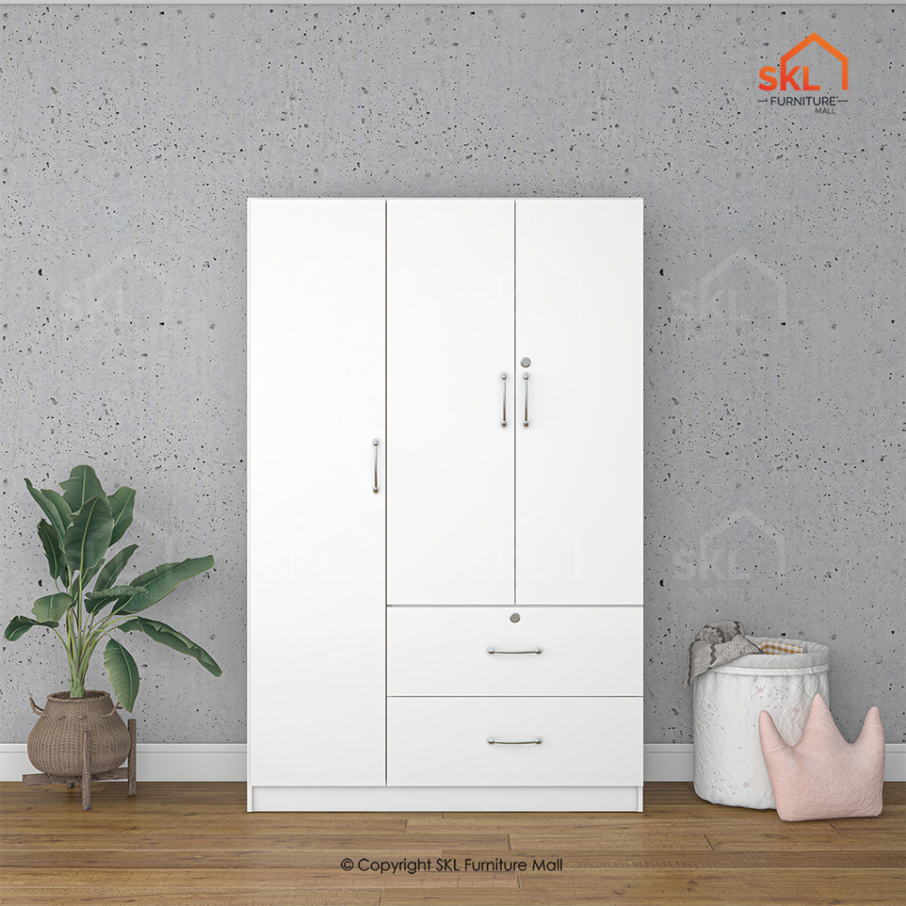 [15MM THICKNESS WOOD] 2-3-4-5 DOORS WARDROBE /ALMARI BAJU / abinet baju ...