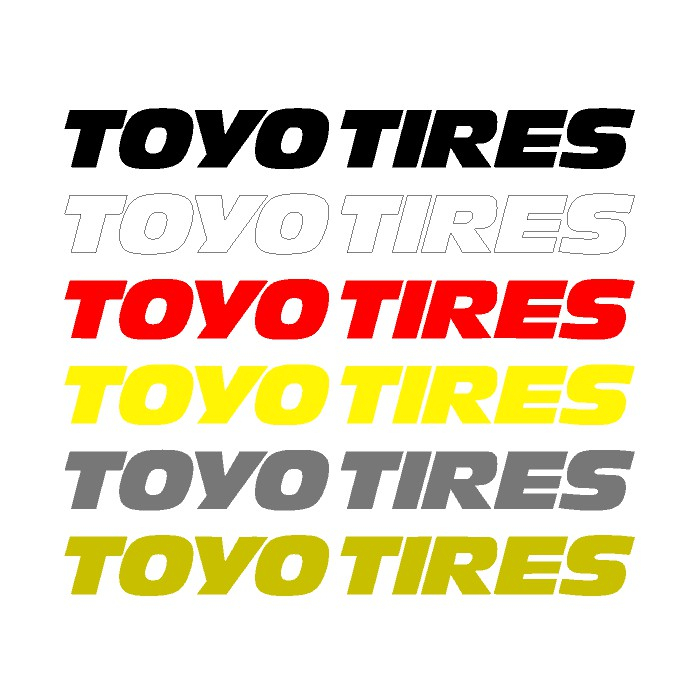 TOYO TIRES STICKER WINDSCREEN STICKER KERETA CERMIN STICKER | Shopee ...