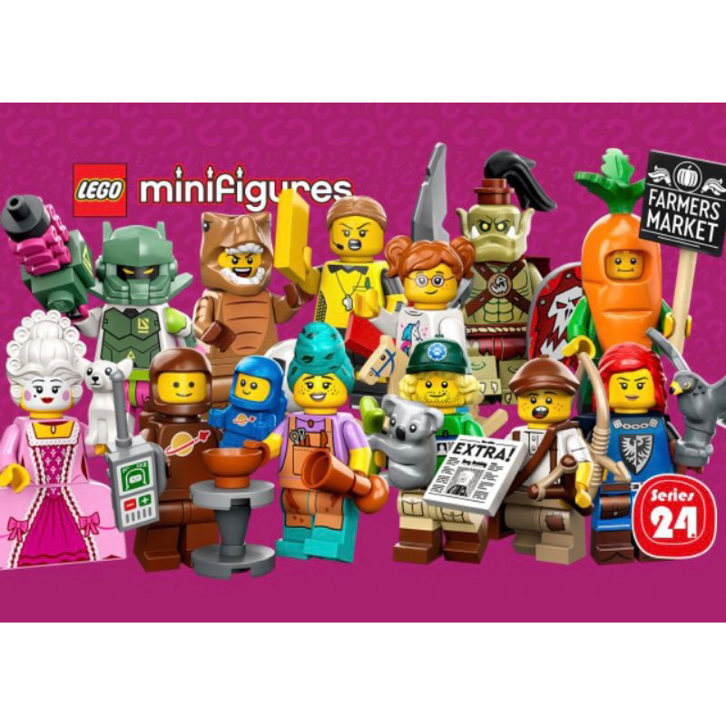 LEGO 71037 Minifigures Series 24 - complete with 12 pack | Shopee Malaysia
