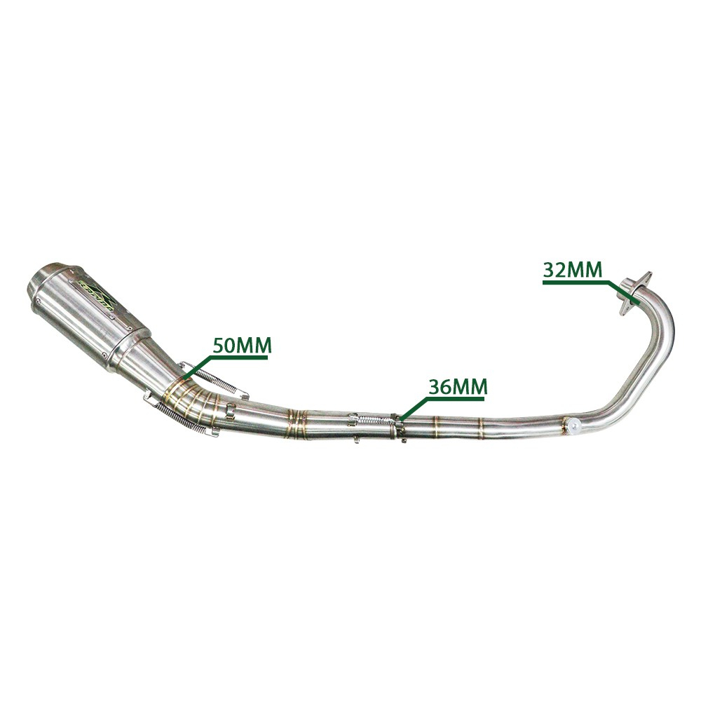 Rapido Yamaha Y15 V1 V2 Y15ZR Stainless Steel Open Racing Exhaust Pipe ...