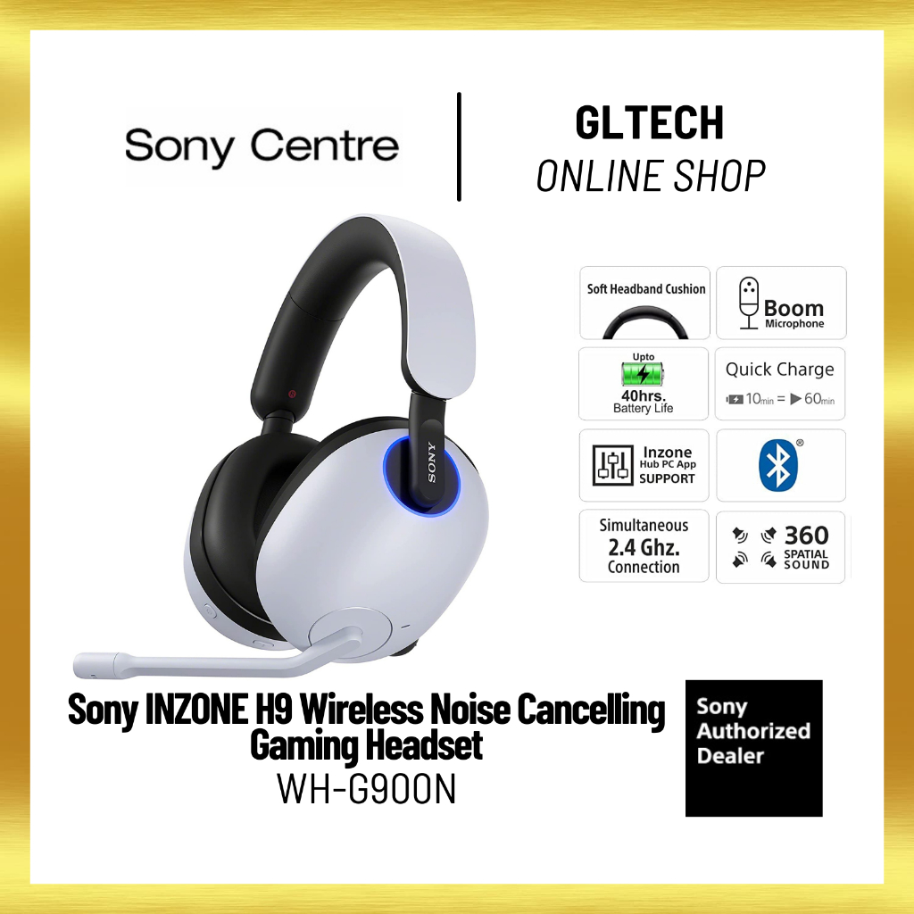 Sony INZONE H9 Wireless Noise Cancelling Gaming Headset [WH-G900N ...